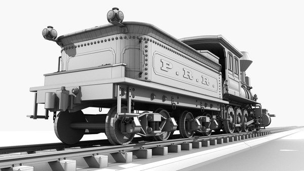 prr engine tender rigged lightwave lwo