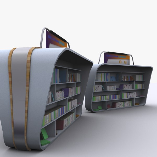 3d model modern shelf