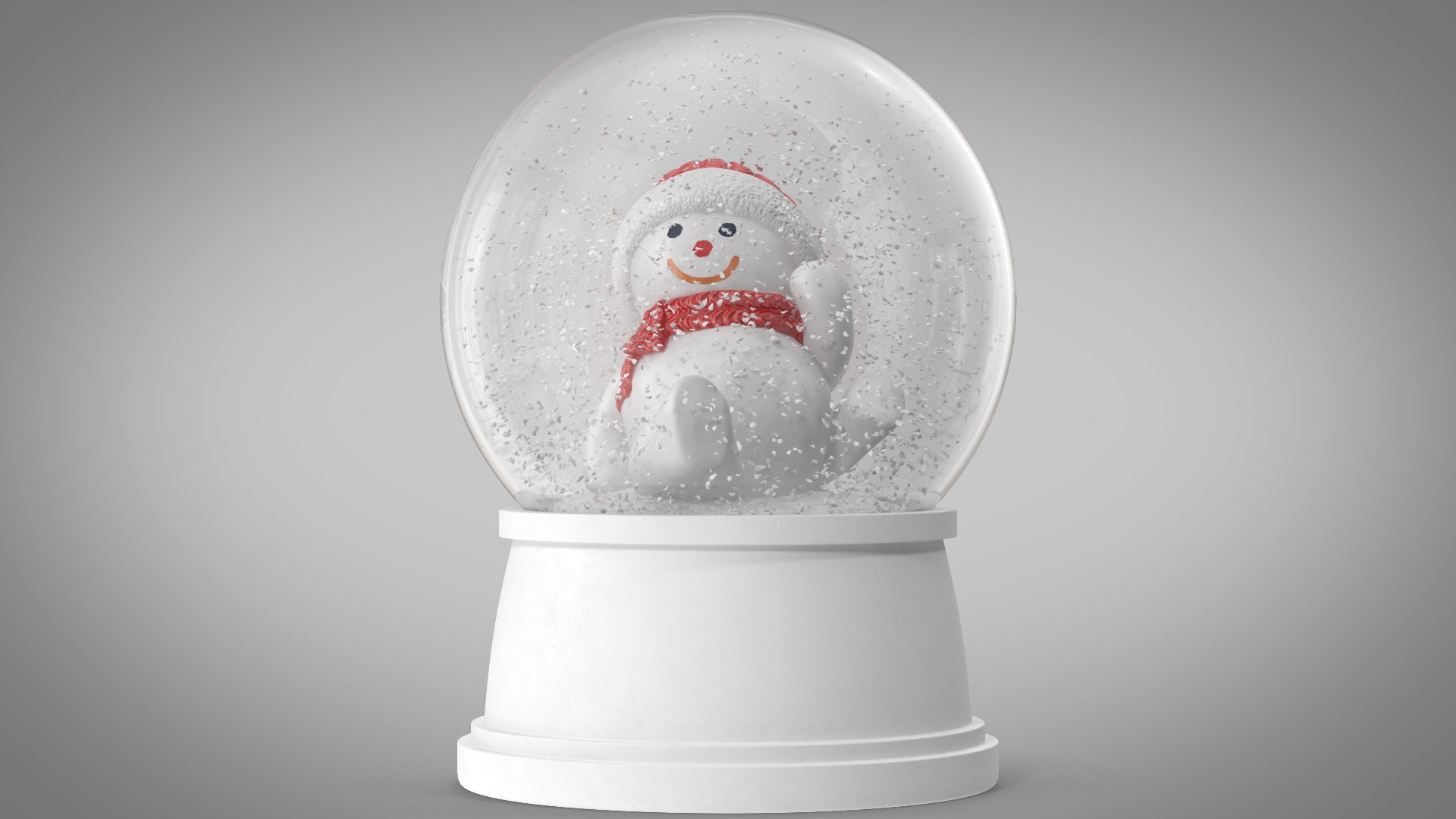 Snow globe snowman 2 3D - TurboSquid 1528856