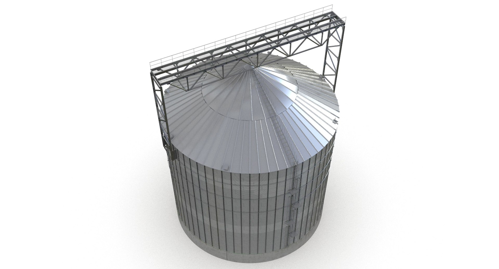 3d Model Silo Grain