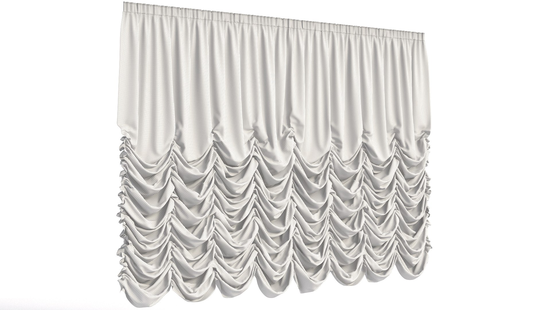 3D Austrian Curtain 015 Model - TurboSquid 2015362