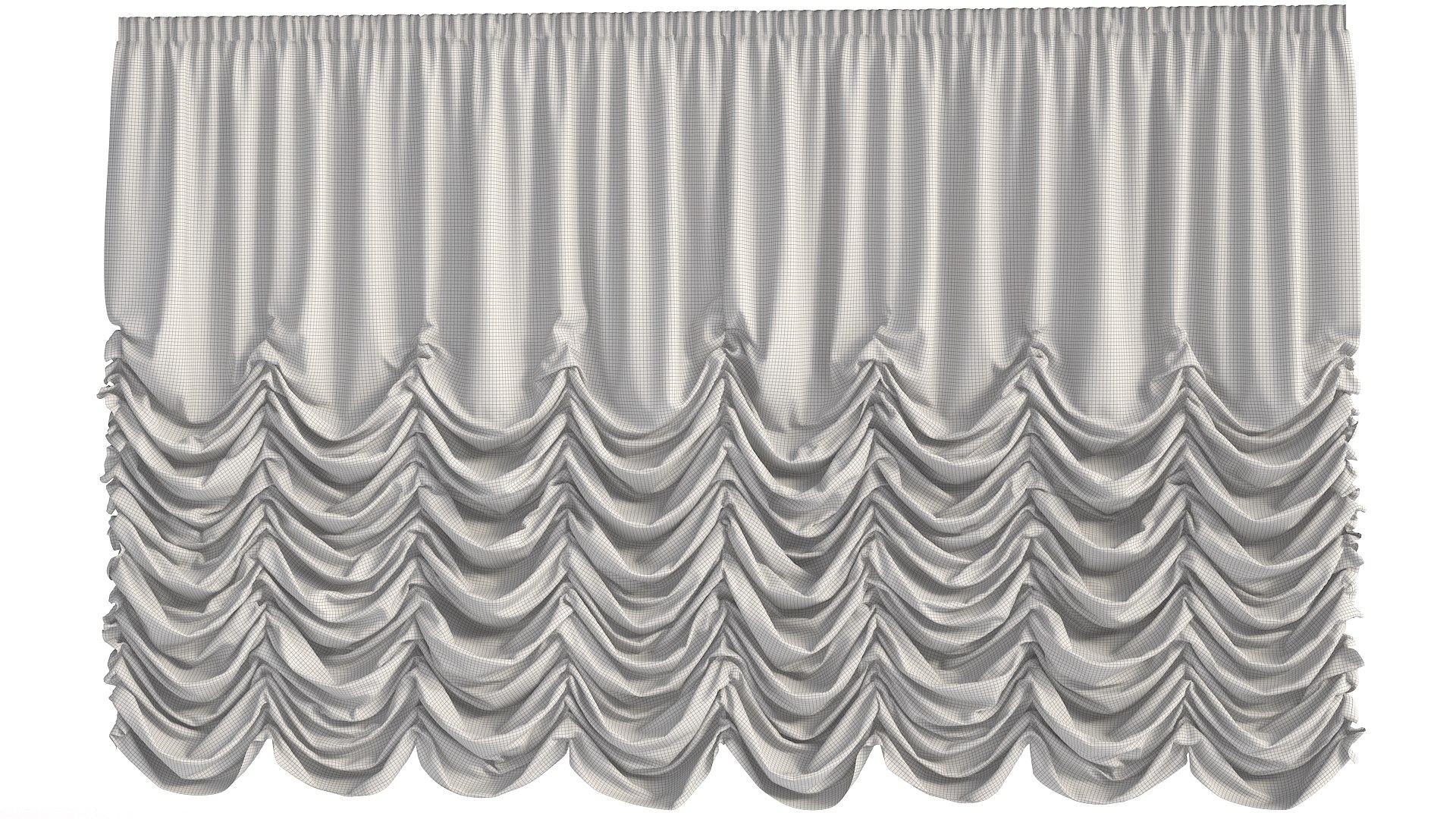 3D Austrian Curtain 015 Model - TurboSquid 2015362