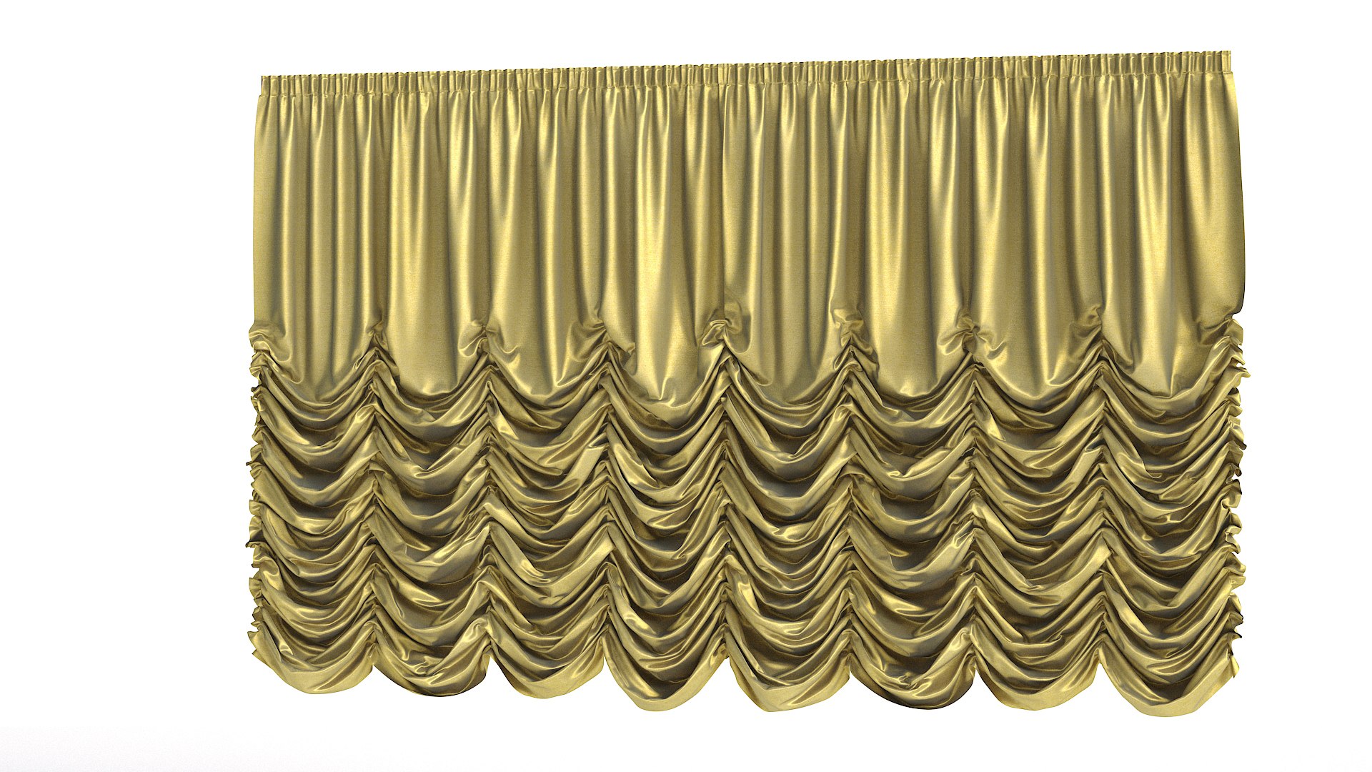 3D Austrian Curtain 015 Model - TurboSquid 2015362