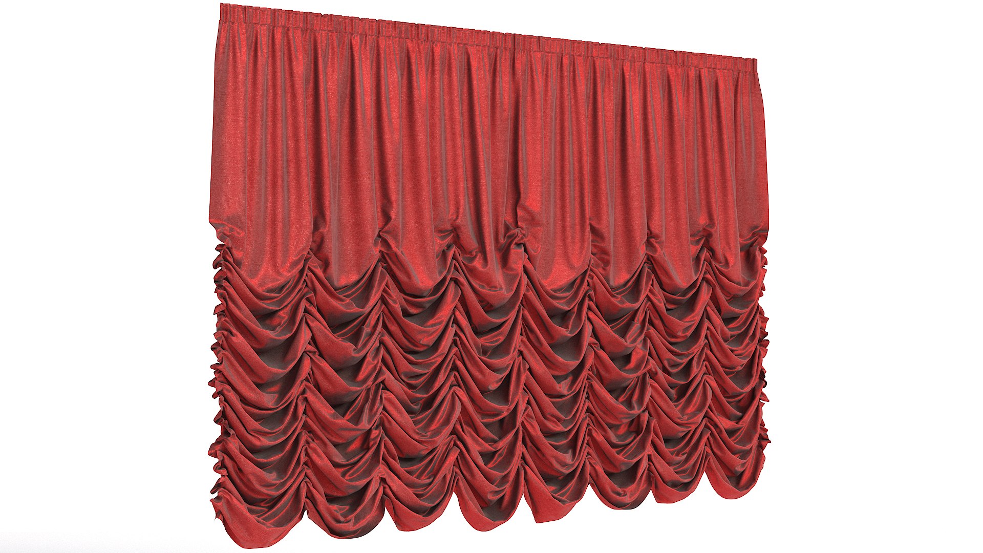 3D Austrian Curtain 015 Model - TurboSquid 2015362