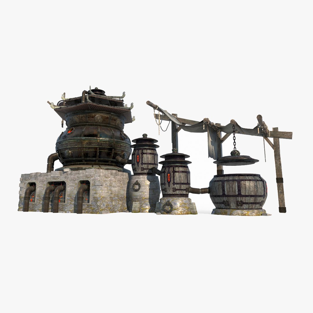 3D Ancient Asian Taoist Props Alchemy Furnace - TurboSquid 2036174