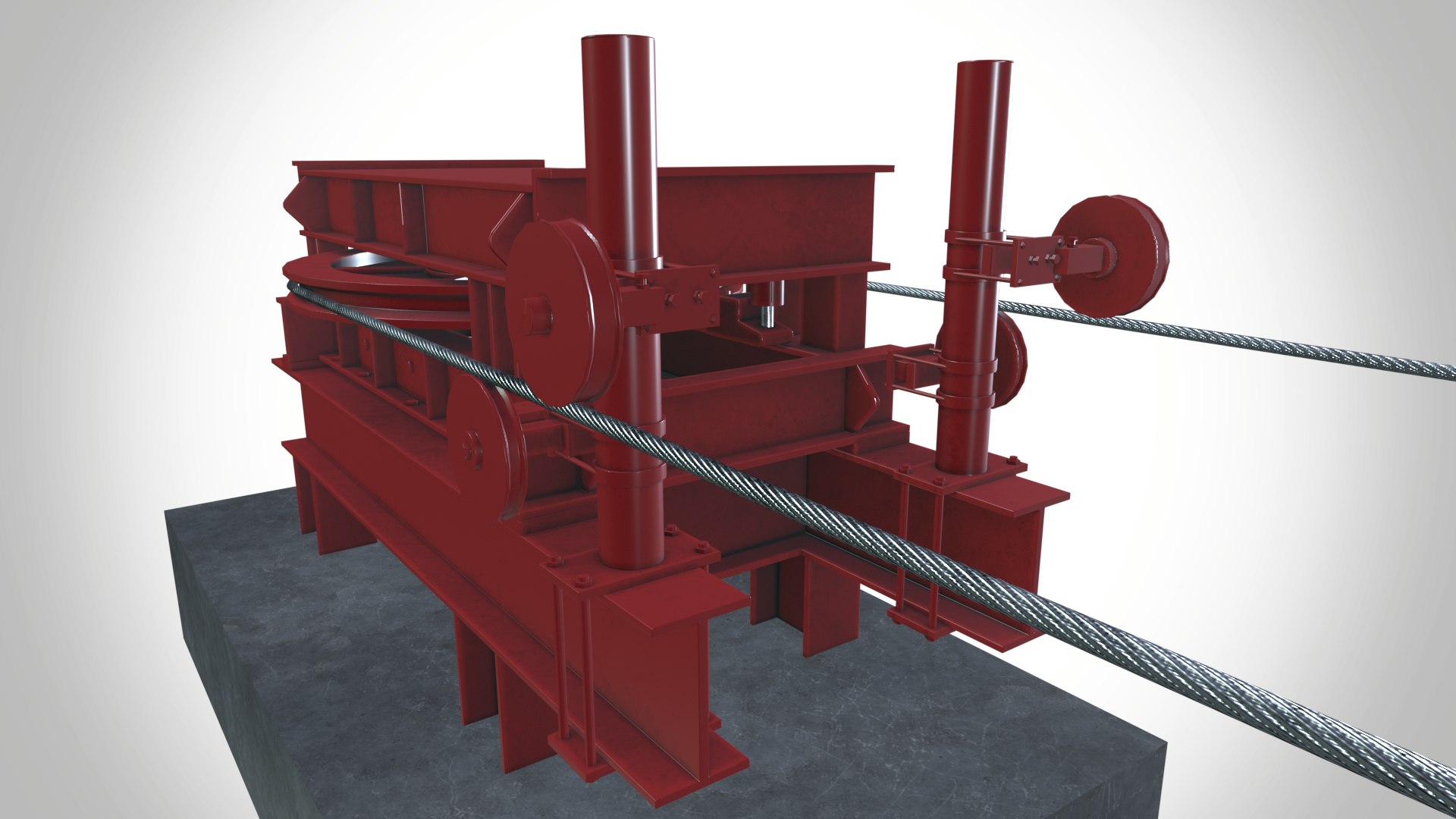Wire Pulling Machine 3D - TurboSquid 2268680