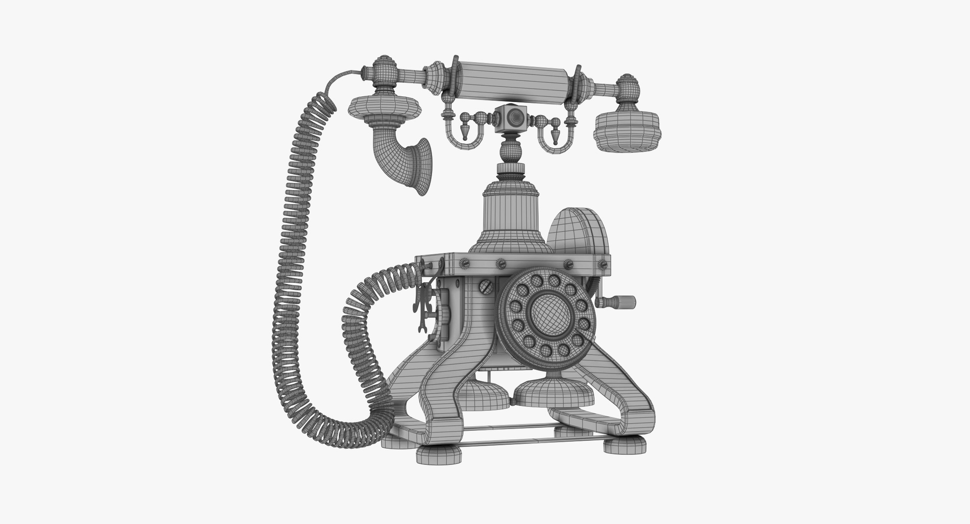 Retro Phone 3D Model - TurboSquid 2148435