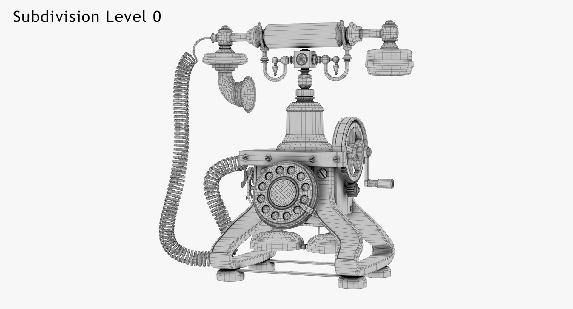 Retro Phone 3D Model - TurboSquid 2148435