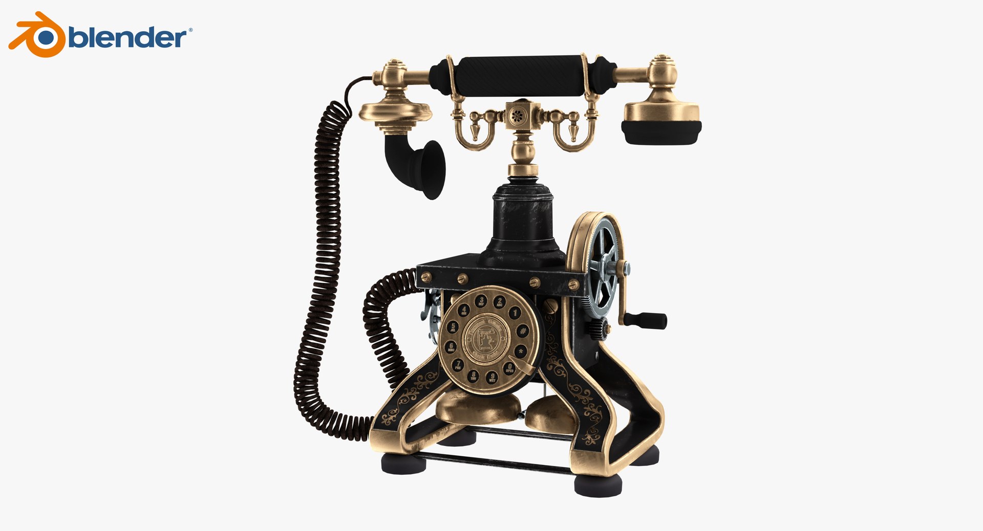 Retro Phone 3D Model - TurboSquid 2148435