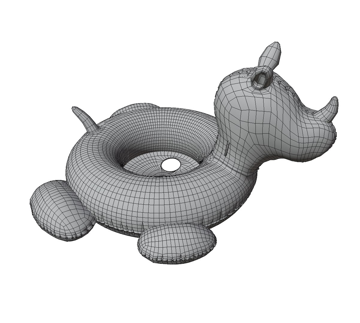 Inflatable Rhino 3D Model - TurboSquid 1597653