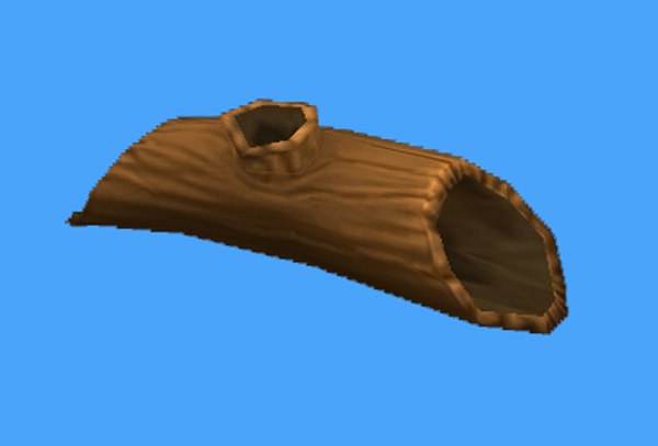 fallen log 3d 3ds