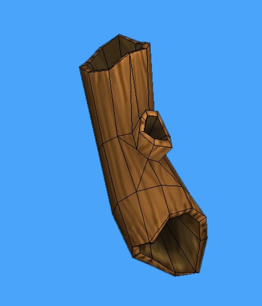 fallen log 3d 3ds