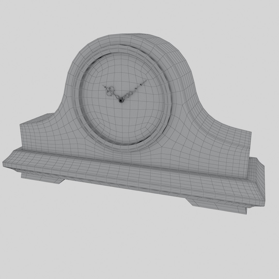 Mantel Clock 3D Model - TurboSquid 1163852