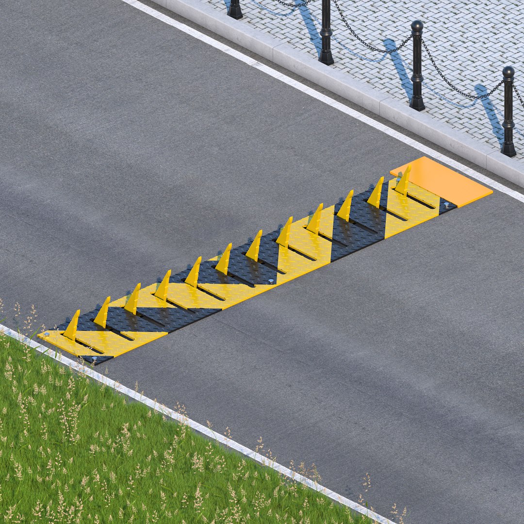 Road spikes rose model - TurboSquid 1397690