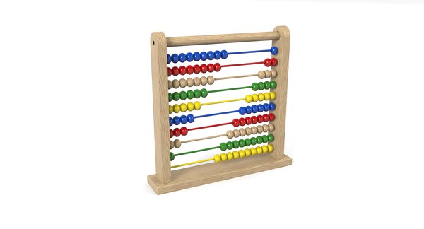 Classic wooden educational counting 3D model - TurboSquid 1242630
