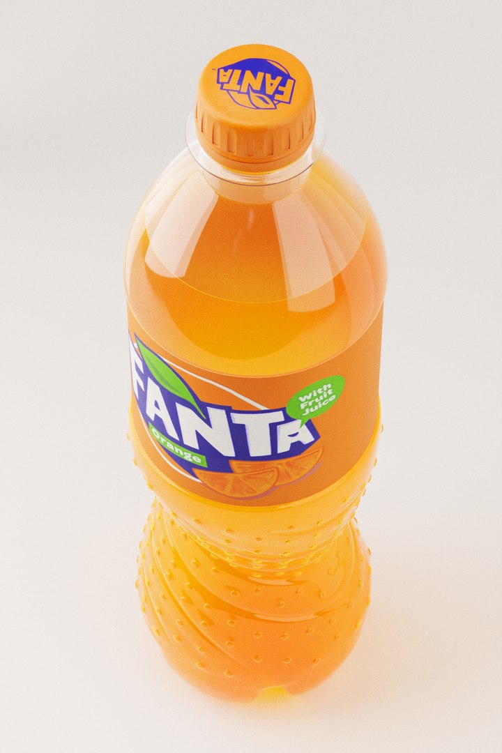 3D new bottle fanta - TurboSquid 1180244