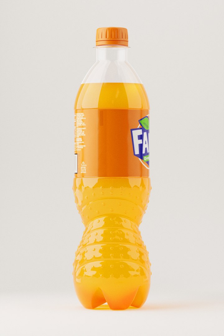 3D new bottle fanta - TurboSquid 1180244