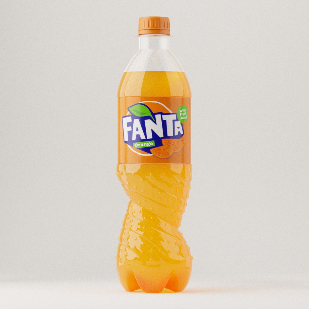 3D new bottle fanta - TurboSquid 1180244