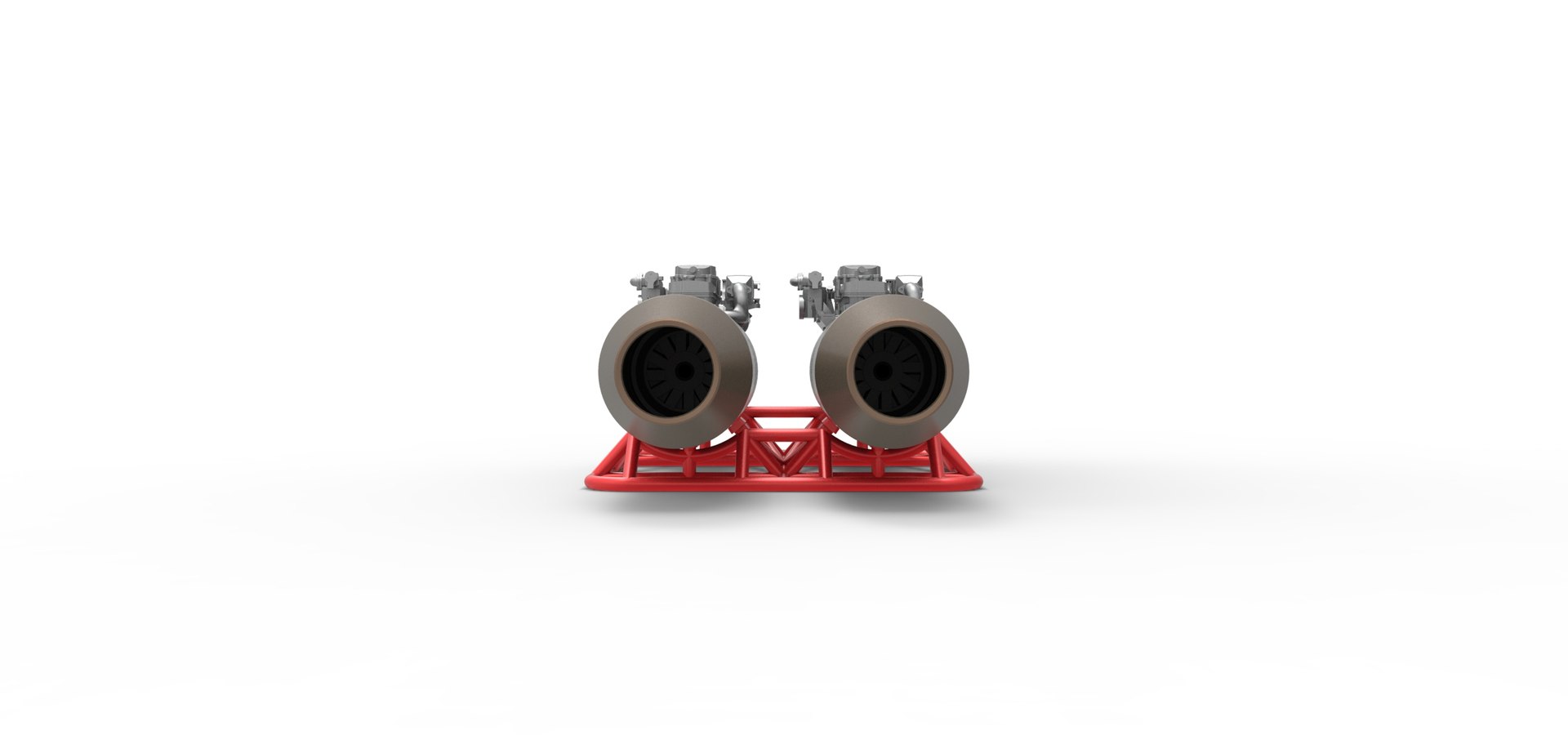 3D Model Diecast 2 Jet Engines On The Frame Scale 1 To 25 - TurboSquid ...