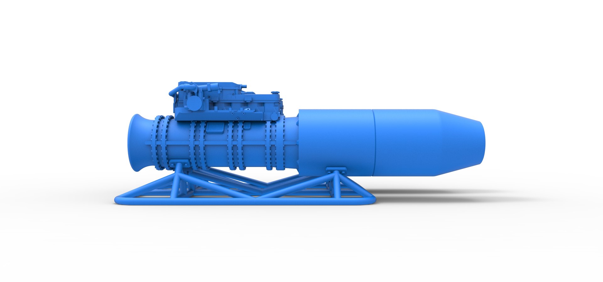 3D Model Diecast 2 Jet Engines On The Frame Scale 1 To 25 - TurboSquid ...