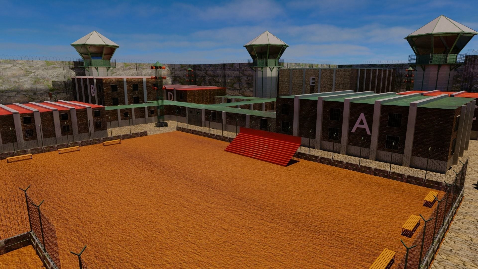 Prison And Prison Interior 3D - TurboSquid 2088744