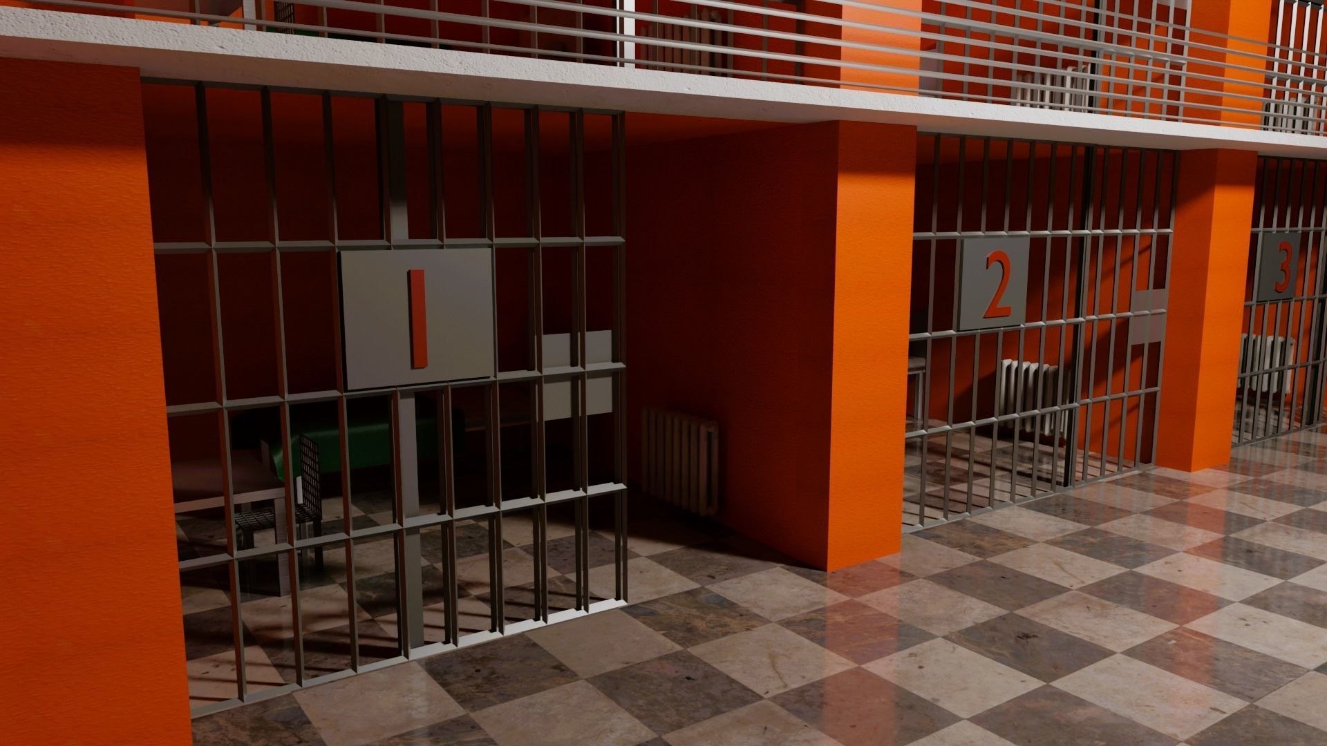 Prison And Prison Interior 3D - TurboSquid 2088744