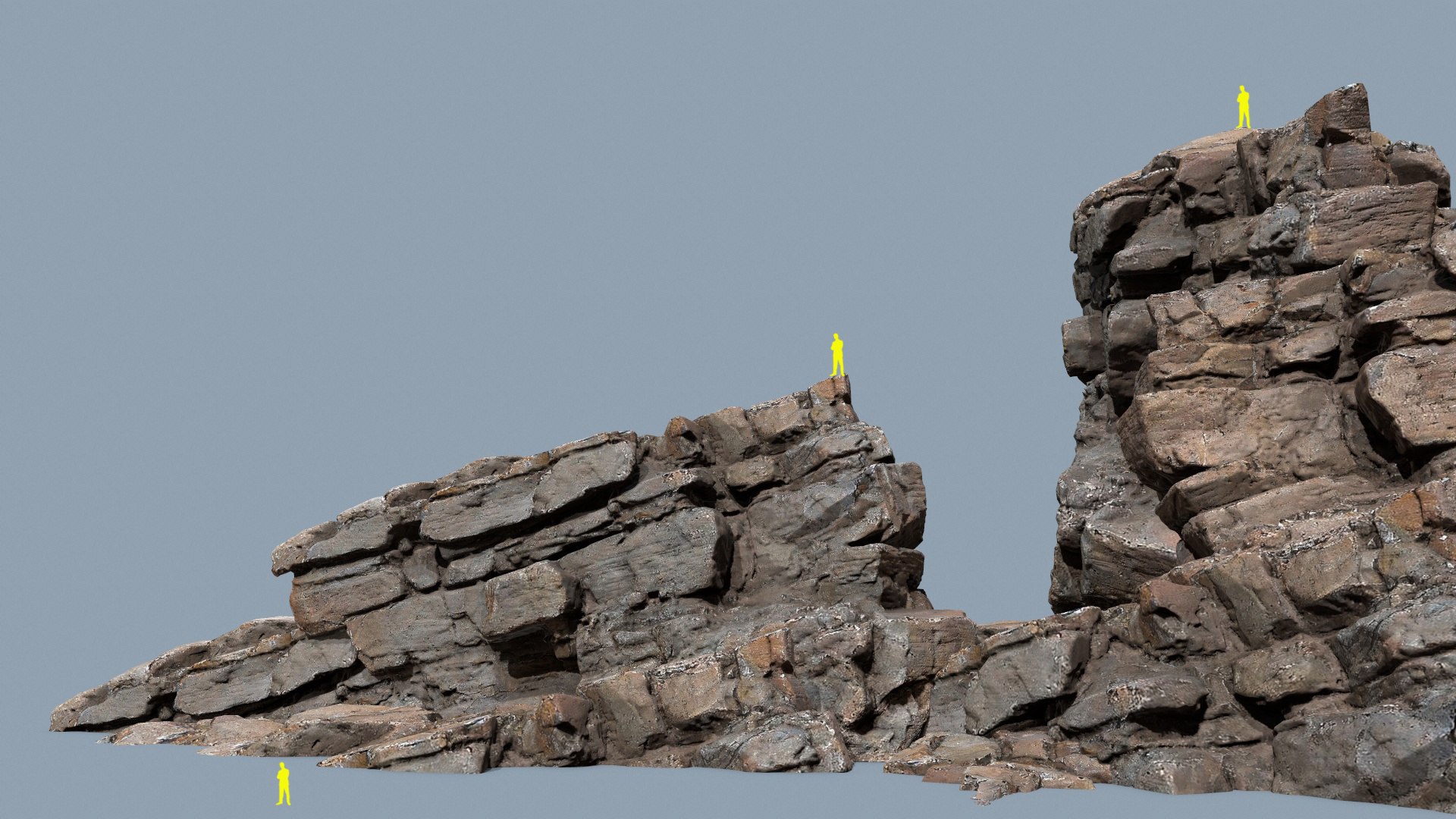 3D Model Cliff Rocks - TurboSquid 2206861
