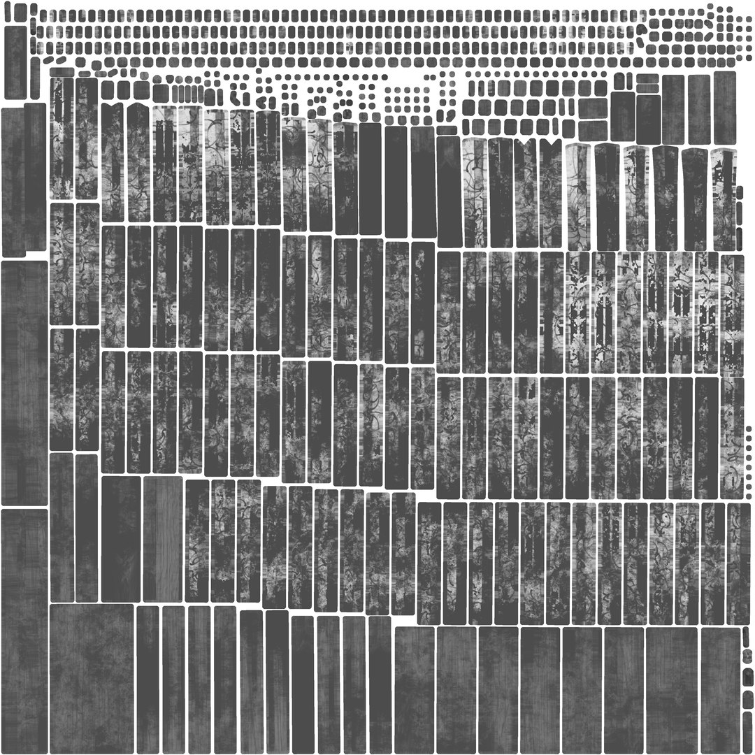Modular Old Soviet Country Green Fence With Peeling Paint Low-poly 3D ...