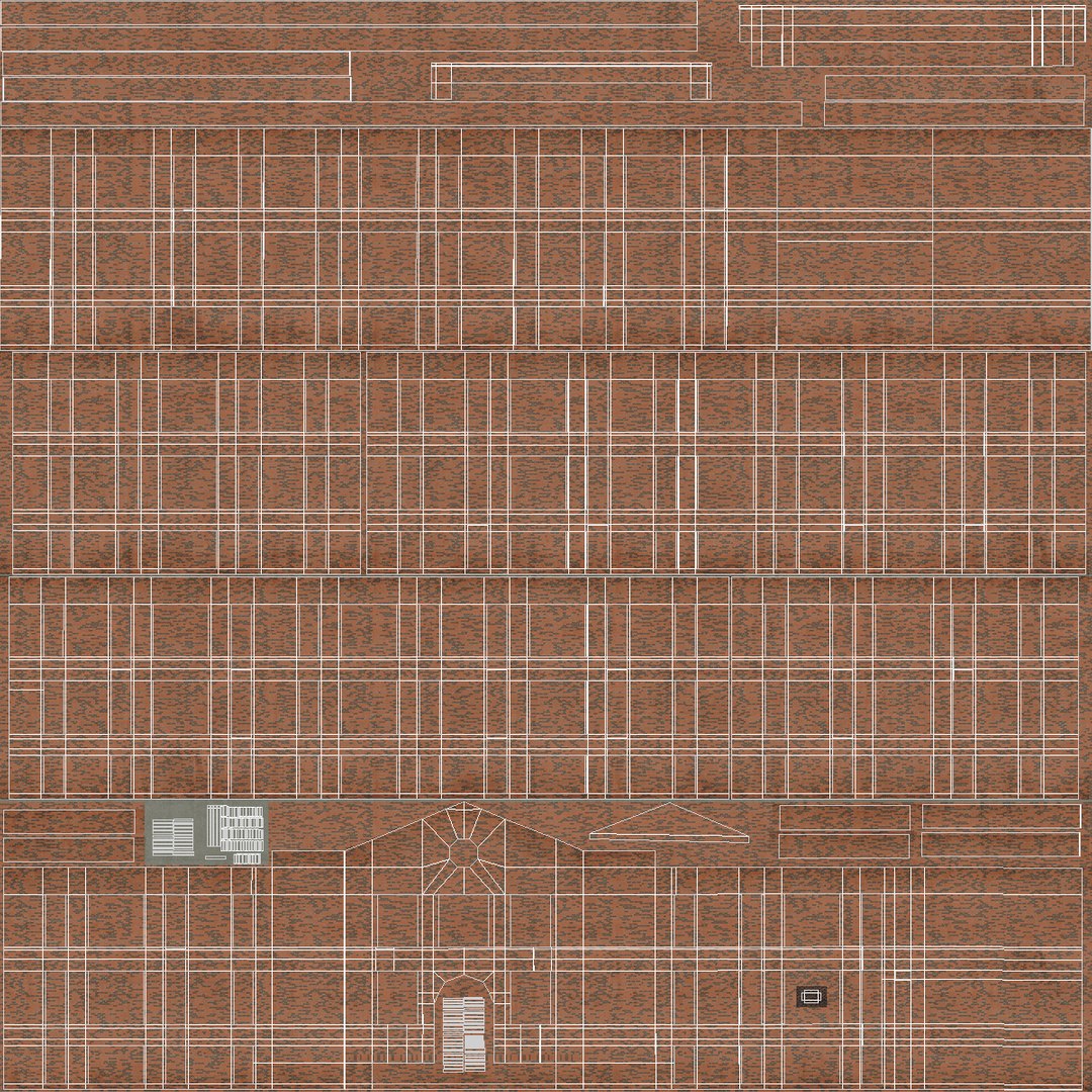 3D Traditional Brick High School - TurboSquid 2390683