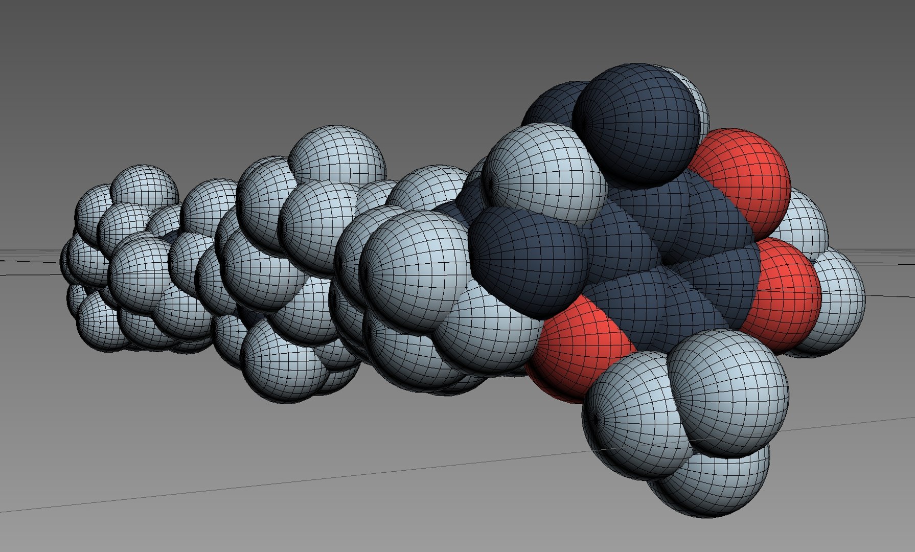3d Formula Coenzyme Q10 Model