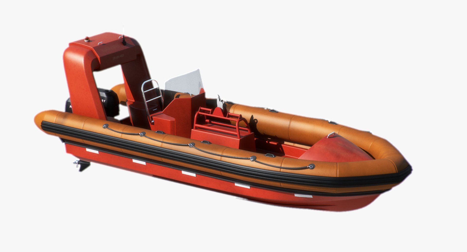 ahts vessel anchor handling 3d model