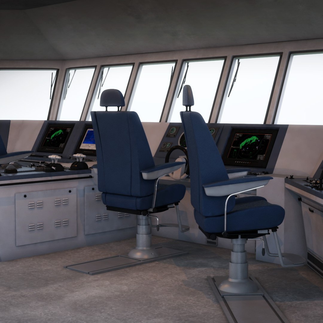 ahts vessel anchor handling 3d model