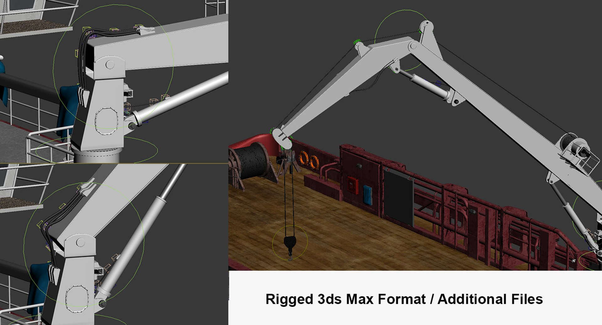 ahts vessel anchor handling 3d model