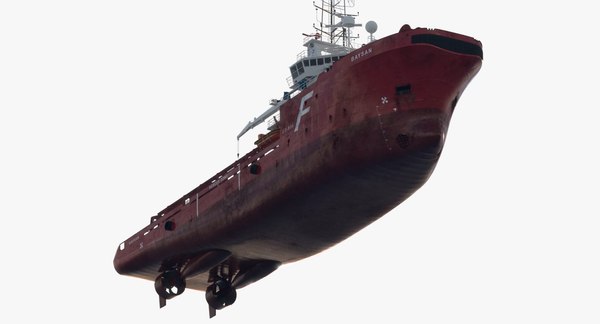 ahts vessel anchor handling 3d model