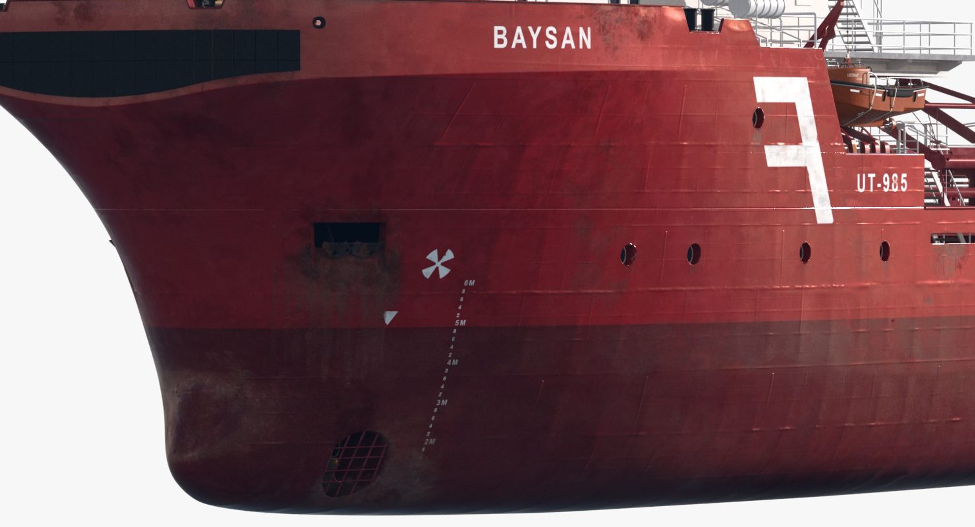 ahts vessel anchor handling 3d model