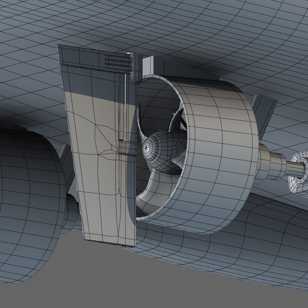 ahts vessel anchor handling 3d model