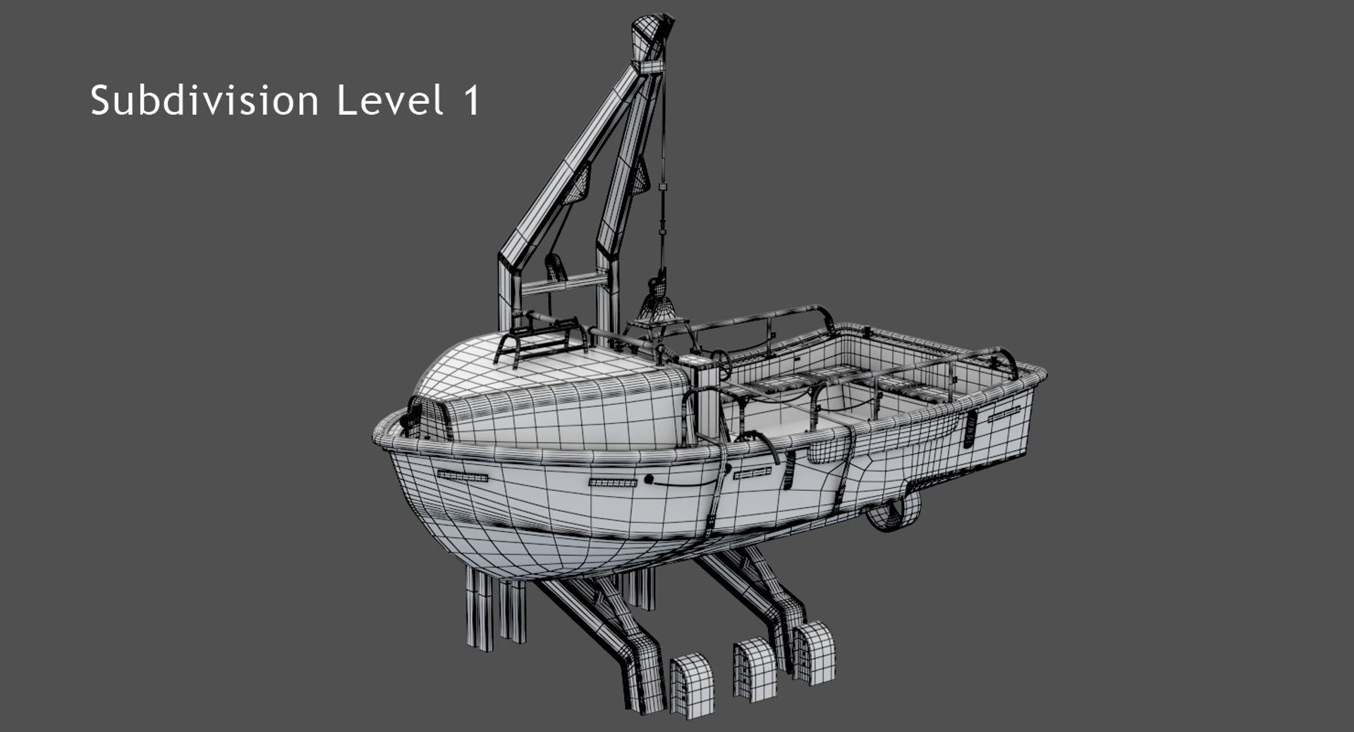 ahts vessel anchor handling 3d model