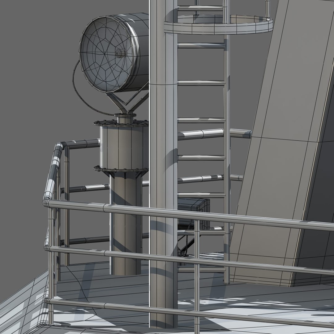 ahts vessel anchor handling 3d model
