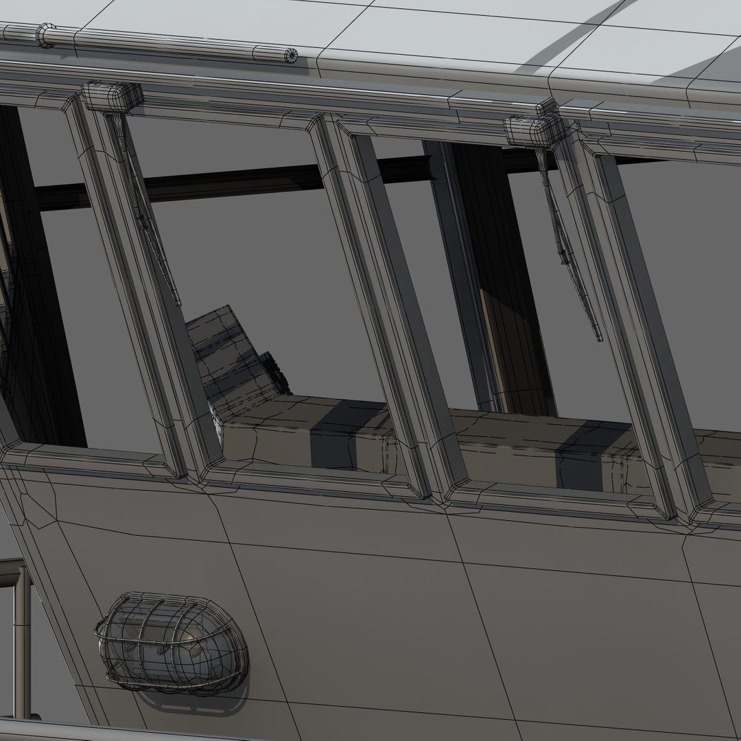 ahts vessel anchor handling 3d model