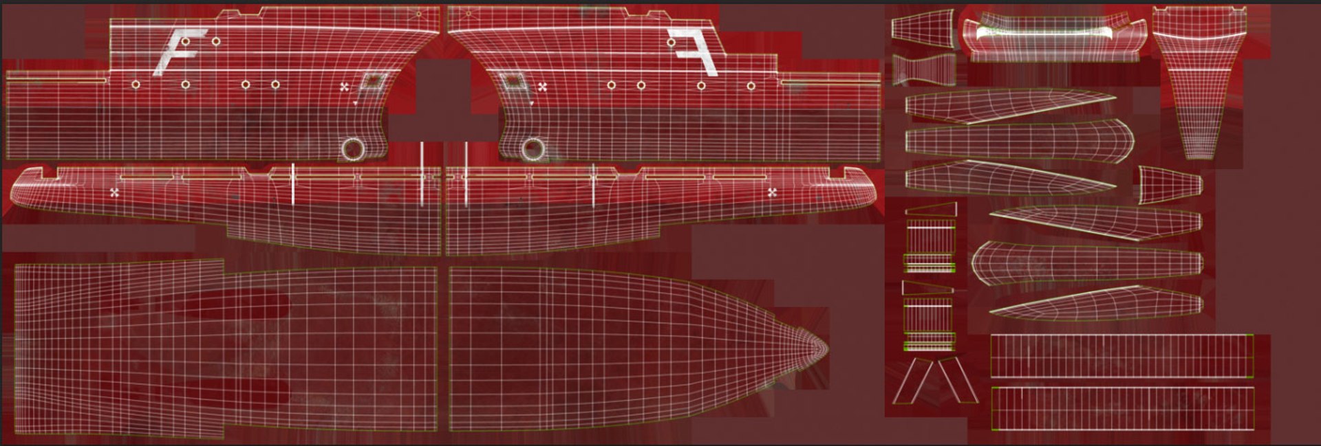 ahts vessel anchor handling 3d model