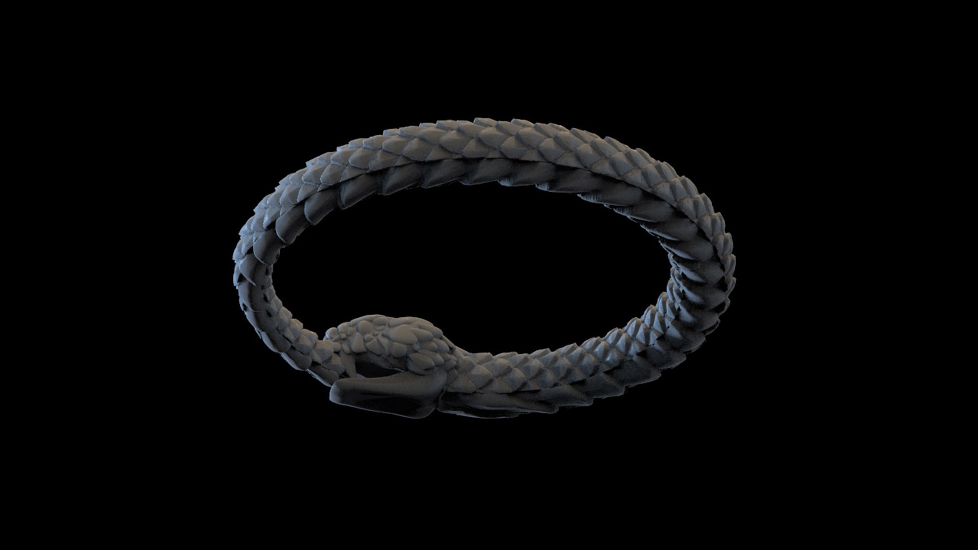 3D Snake Ouroboros - TurboSquid 1901381