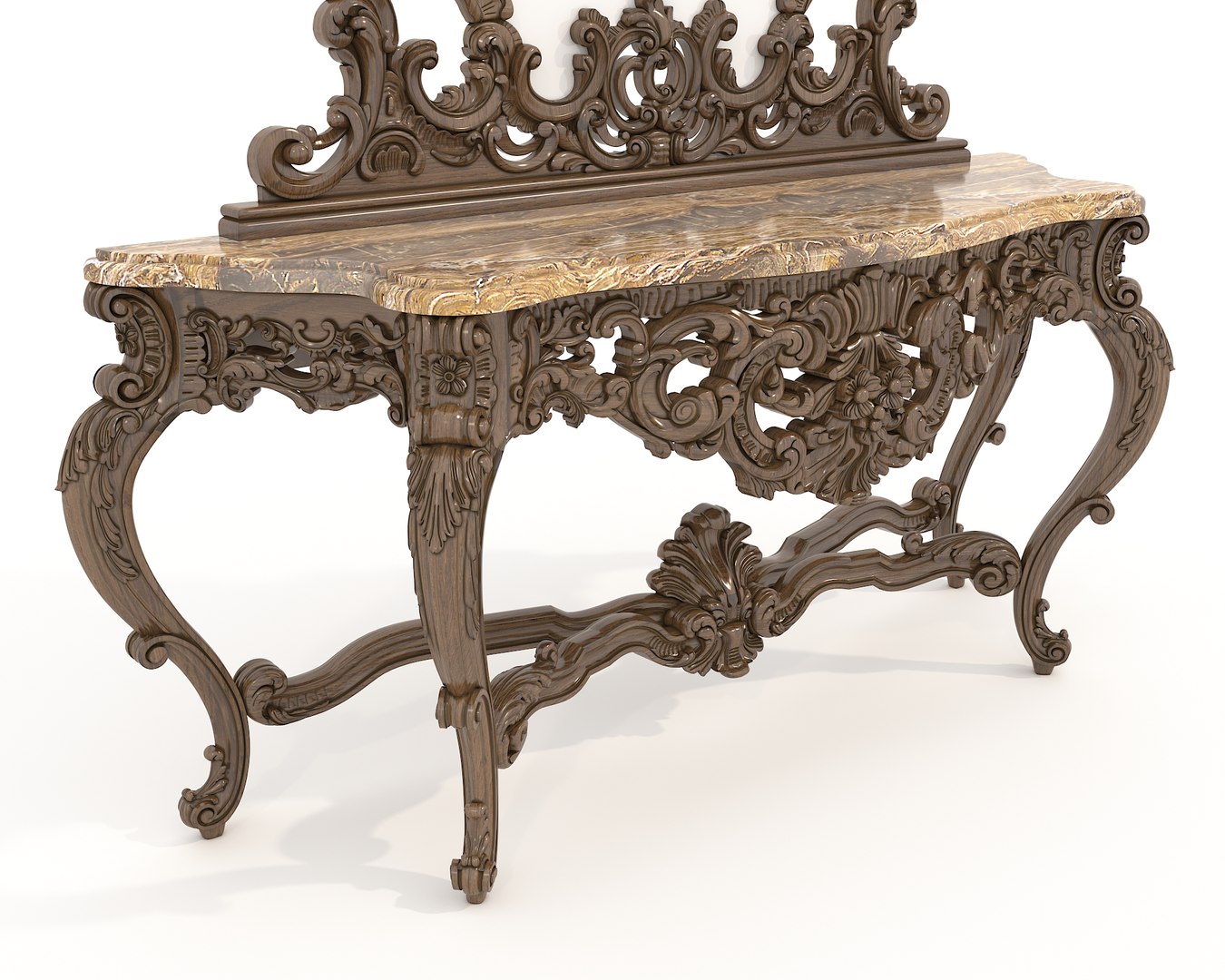 Classic European Style Console Table Model - TurboSquid 2380018