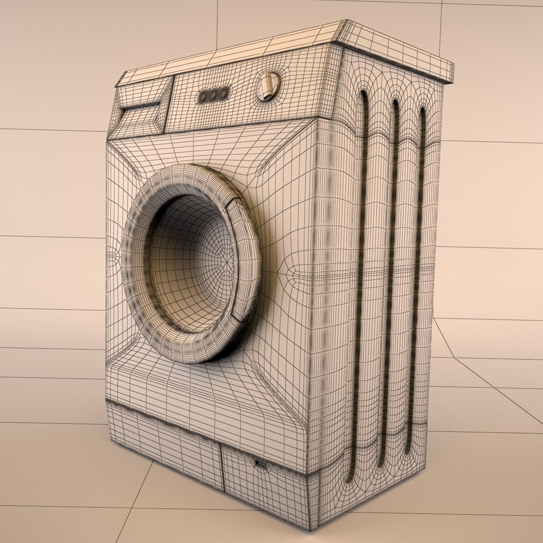 3d washing machine model