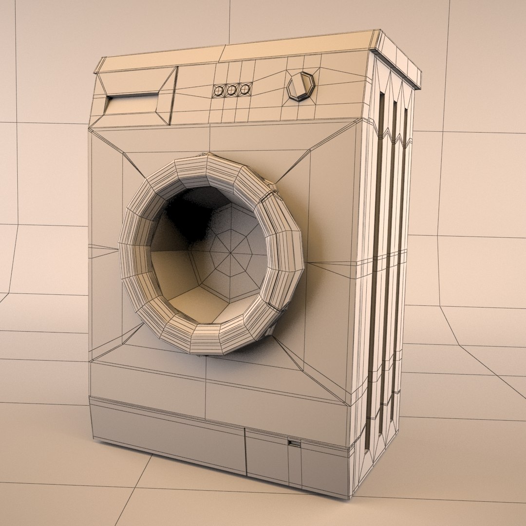 3d washing machine model