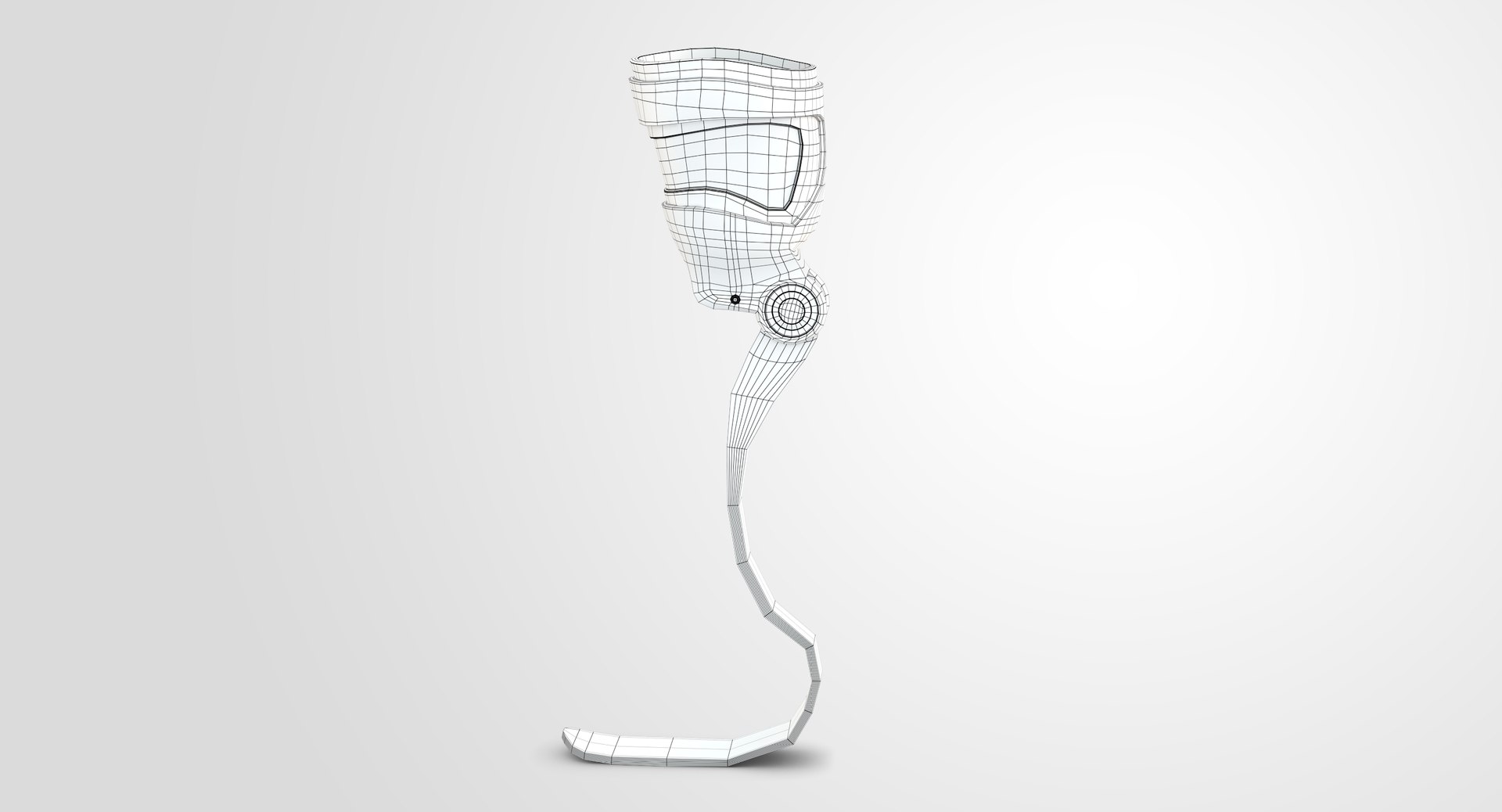 3d Model Sports Prosthetic Leg