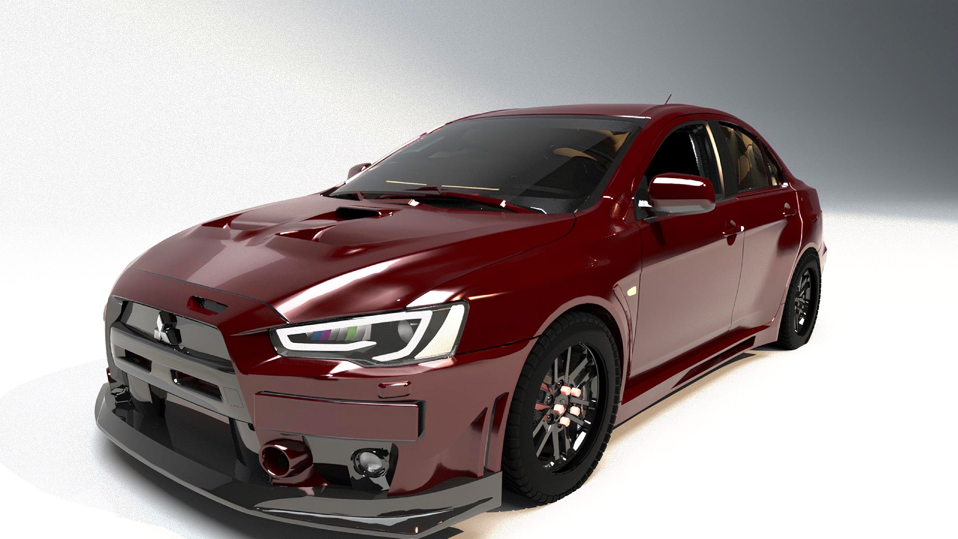 Mitsubishi Lancer EVO X FQ-400 3D Model - TurboSquid 2344532