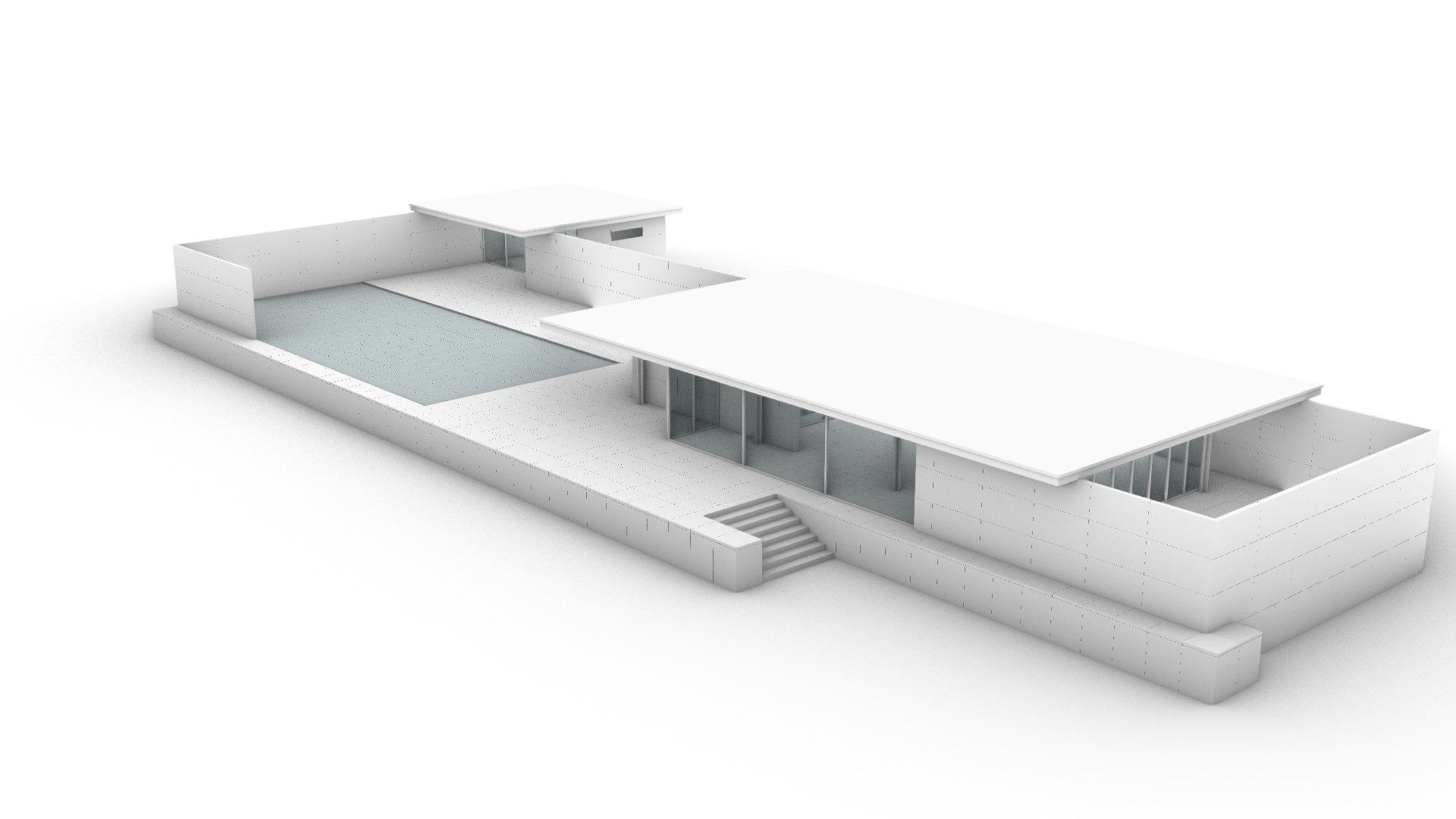 3D BARCELONA PAVILION Model - TurboSquid 2114360