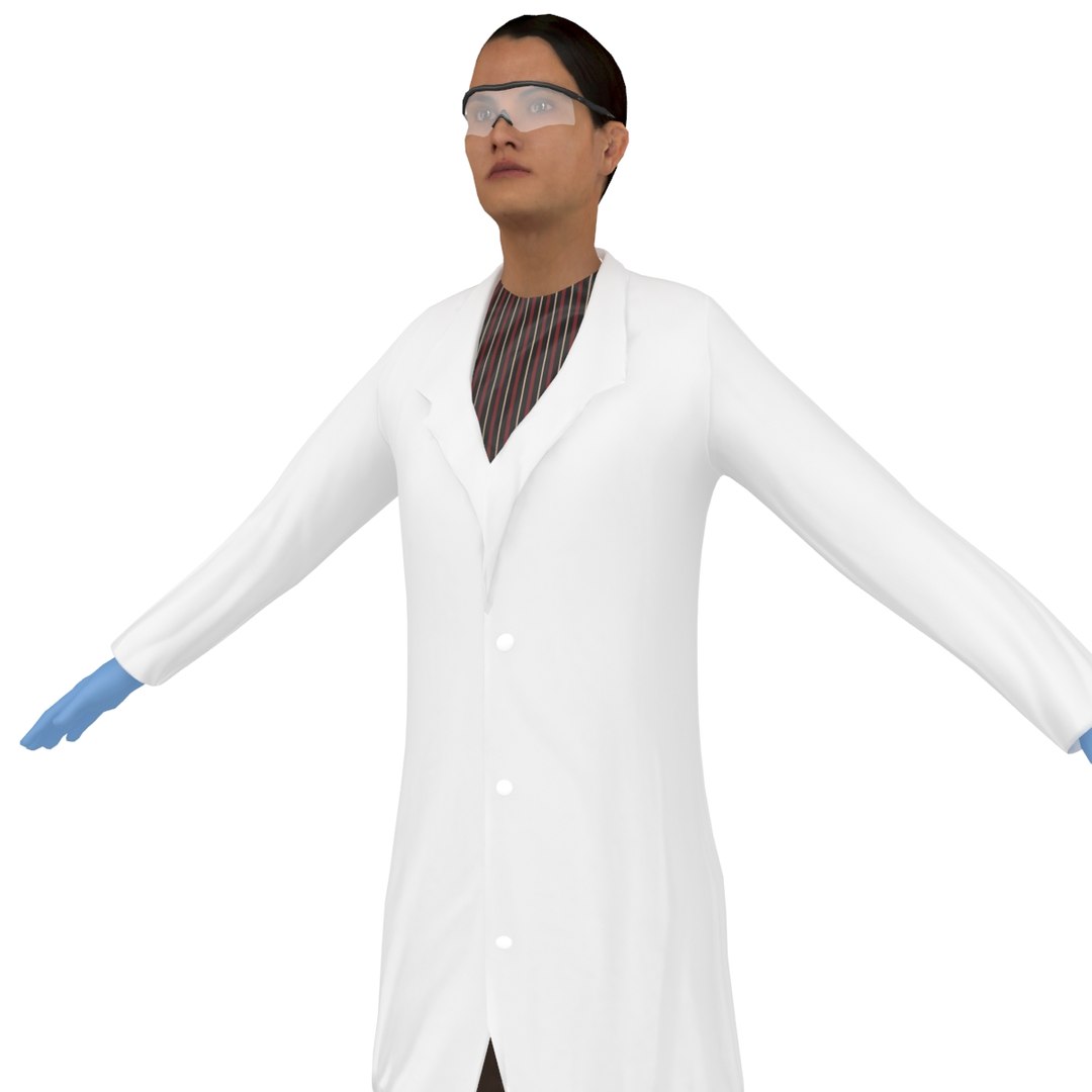 3D Female Scientist - TurboSquid 1313823