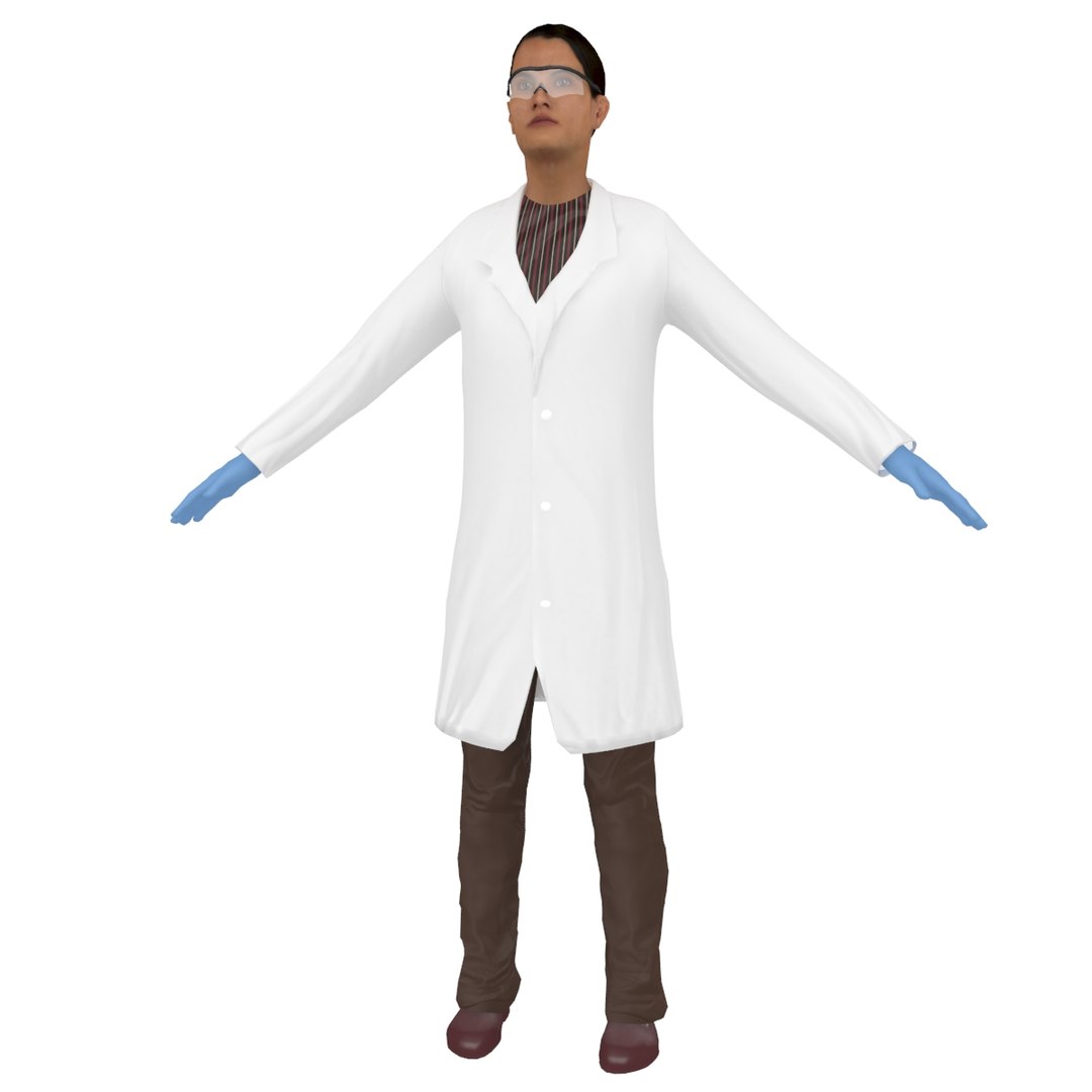 3D Female Scientist - TurboSquid 1313823