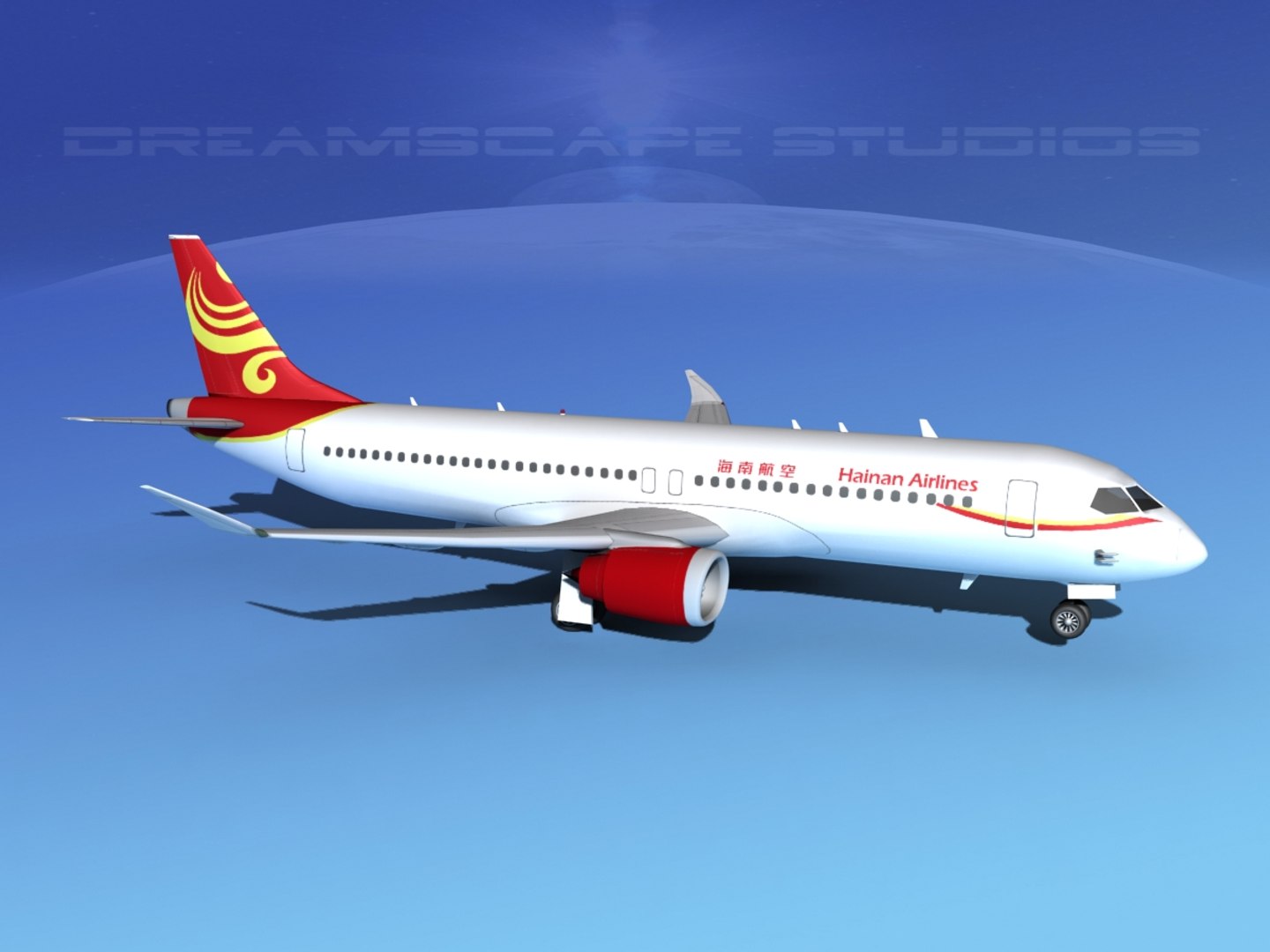 3d Comac Airliners Model